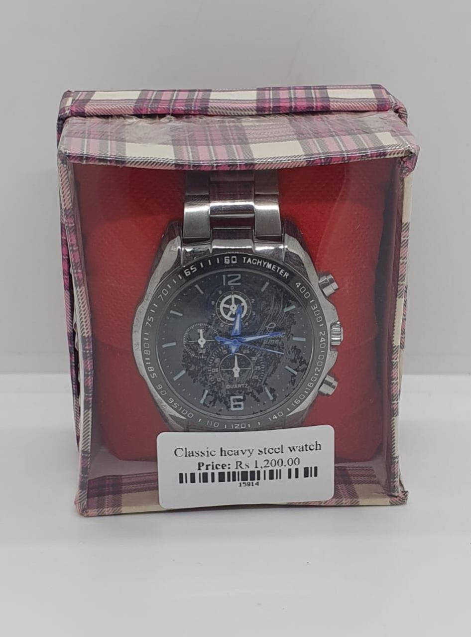Classic Heavy Steel Watch in iMageOnlineSewa